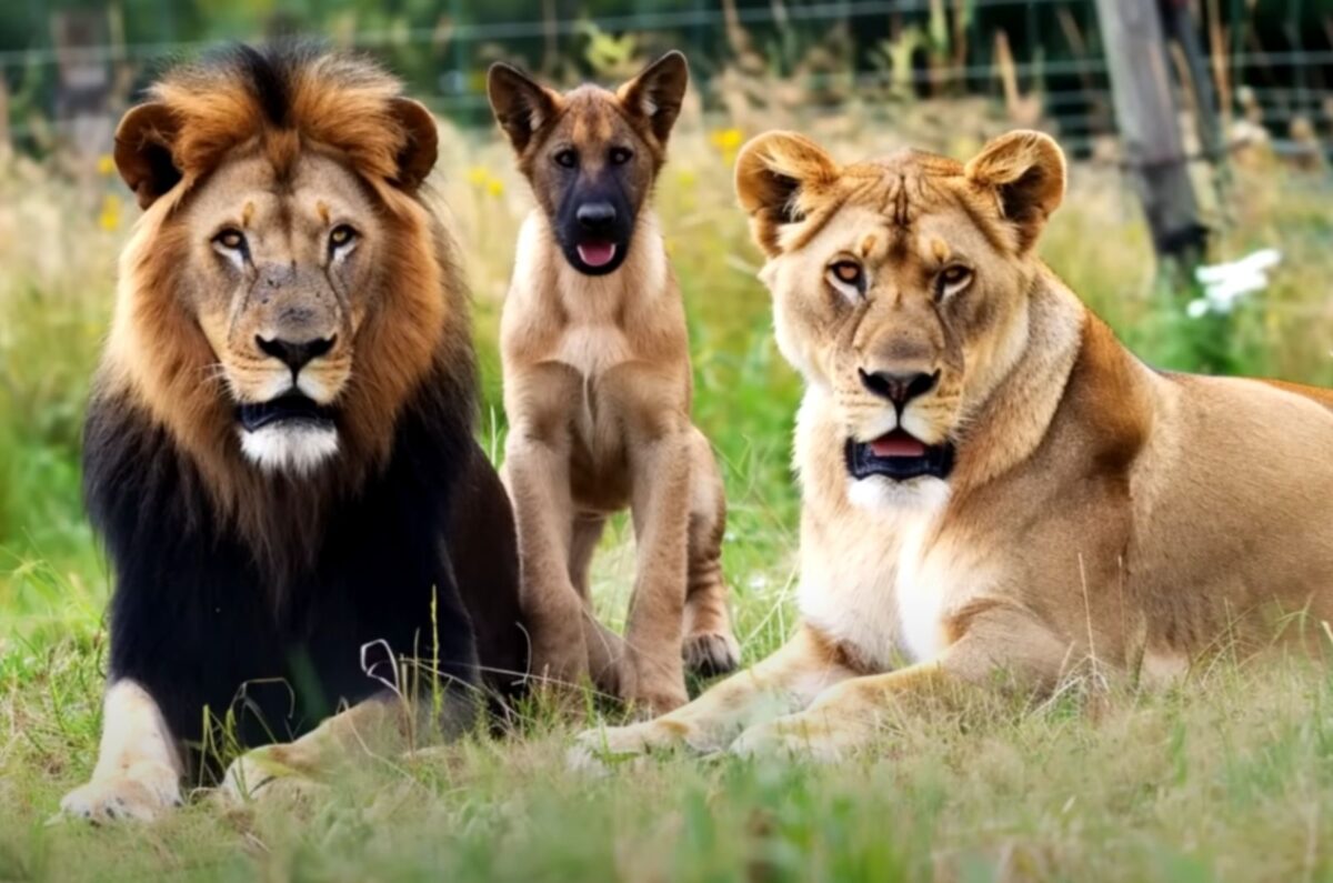 This Dog Raised Two Abandoned Lion Cubs, Now Watch Their Unbelievable ...