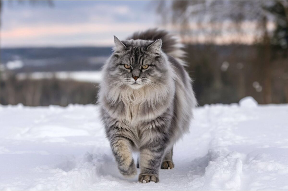 Top 9 Long-Haired Cat Breeds With Grey Coat